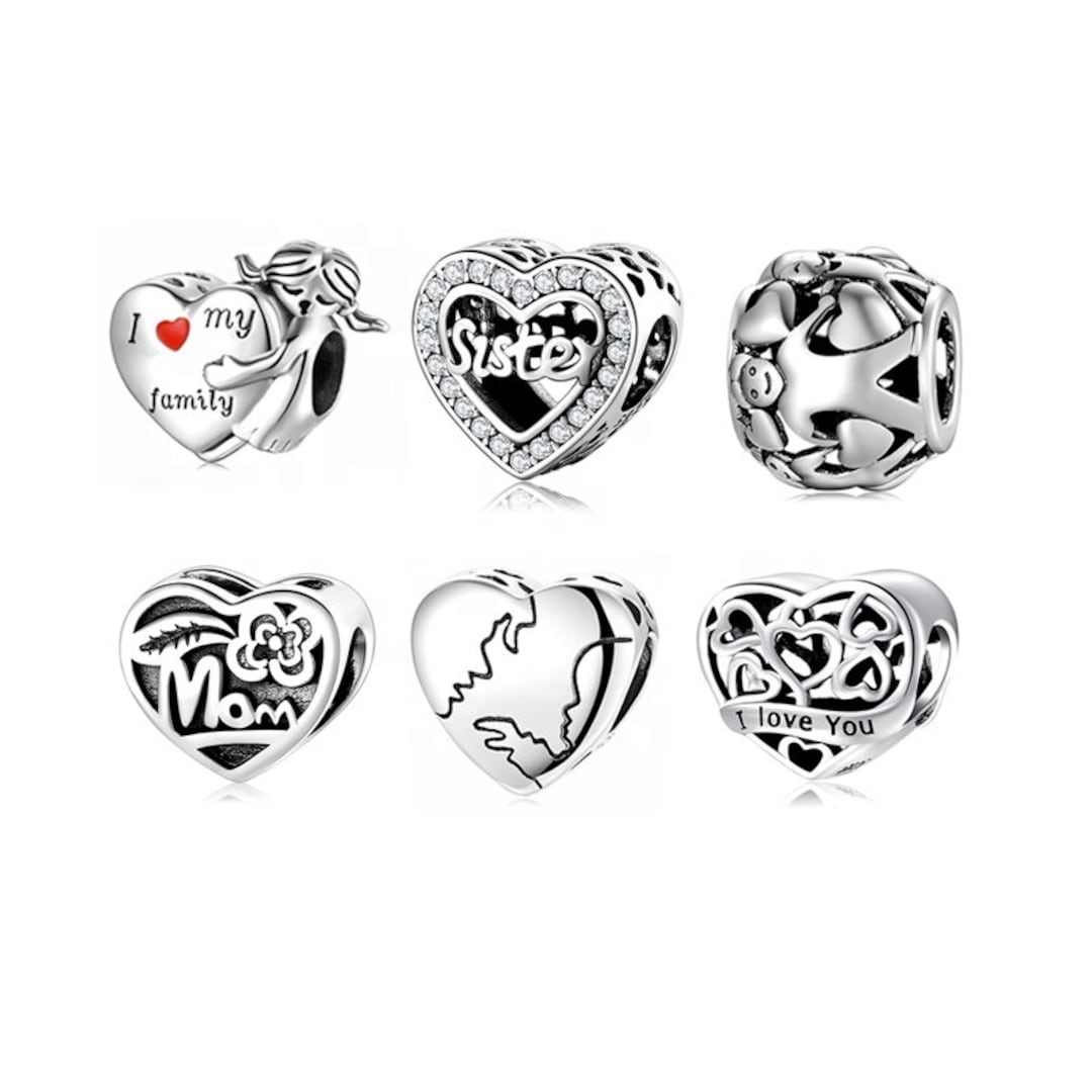 Wow Charms 925 Sterling Silver Mother's Day Family Friend Sister Mother ...