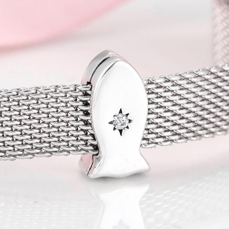 Wow Charms 925 Sterling Silver | Reflection Clips Heart Star Zircon ...