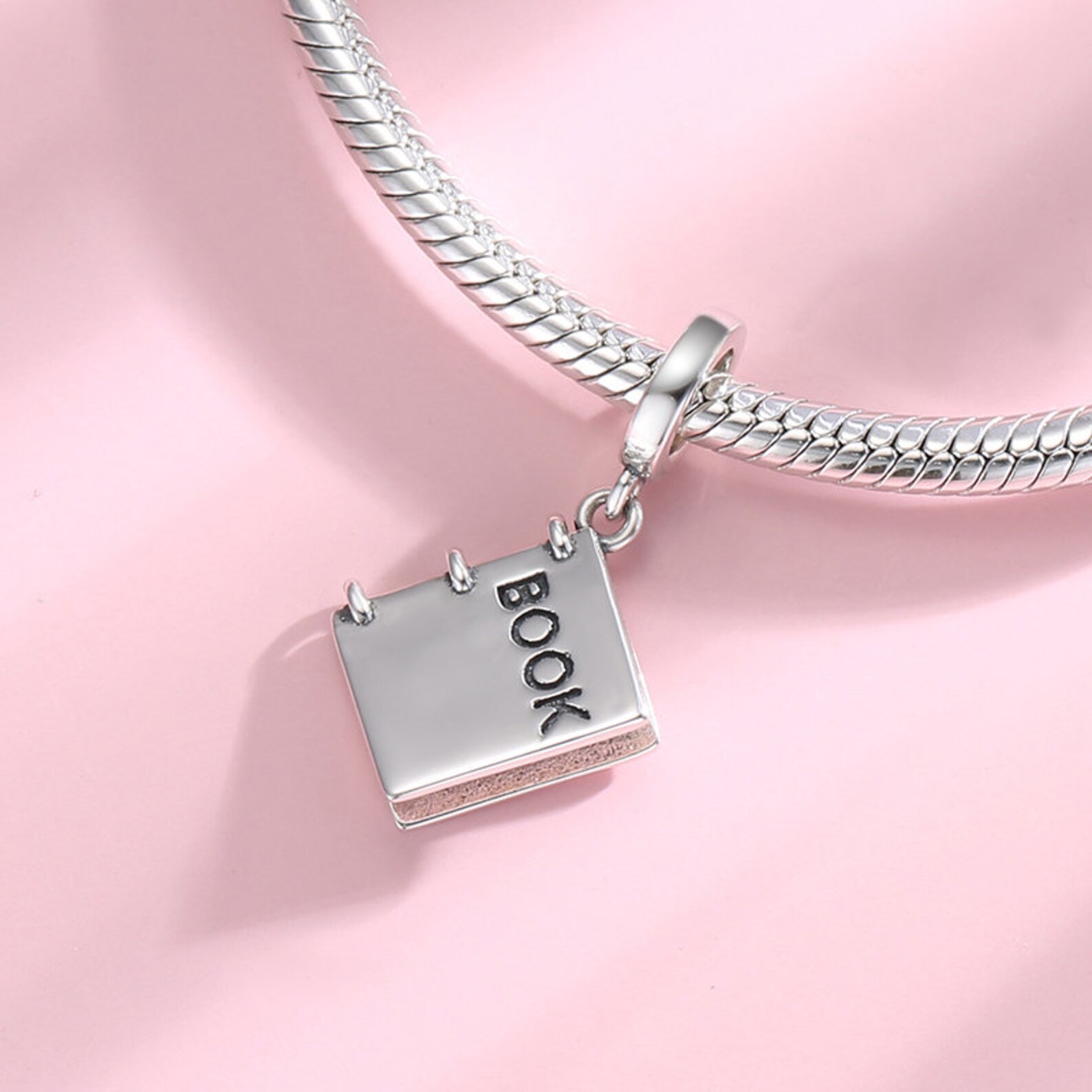 Wow Charms 925 Sterling Silver Charm Printer Book Flowers - Etsy