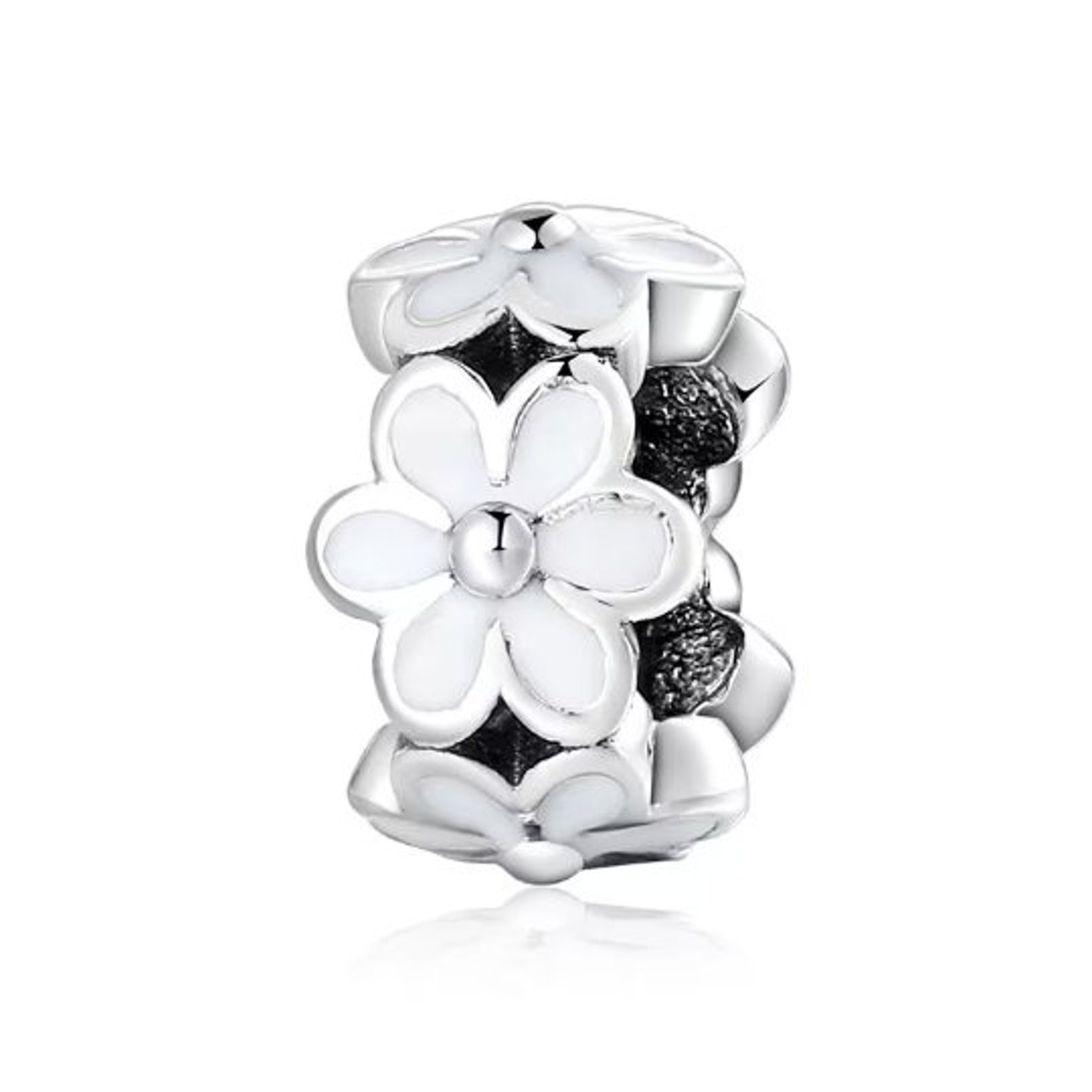 Wow Charms 925 Sterling Silver | Charms Stoppers Spring Flower Six ...