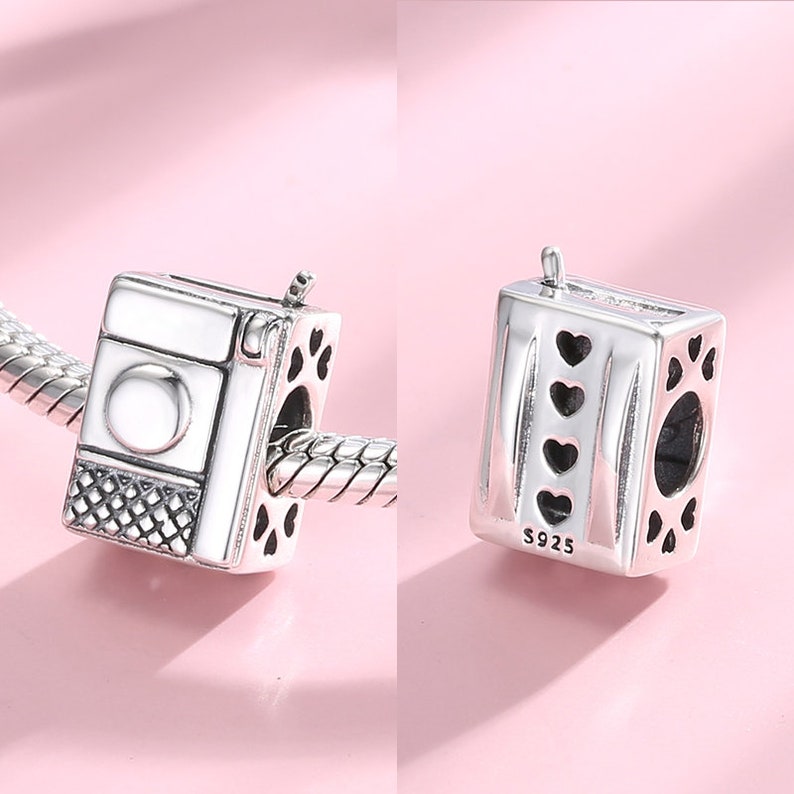 Wow Charms 925 Sterling Silver Charm Printer Book Flowers - Etsy