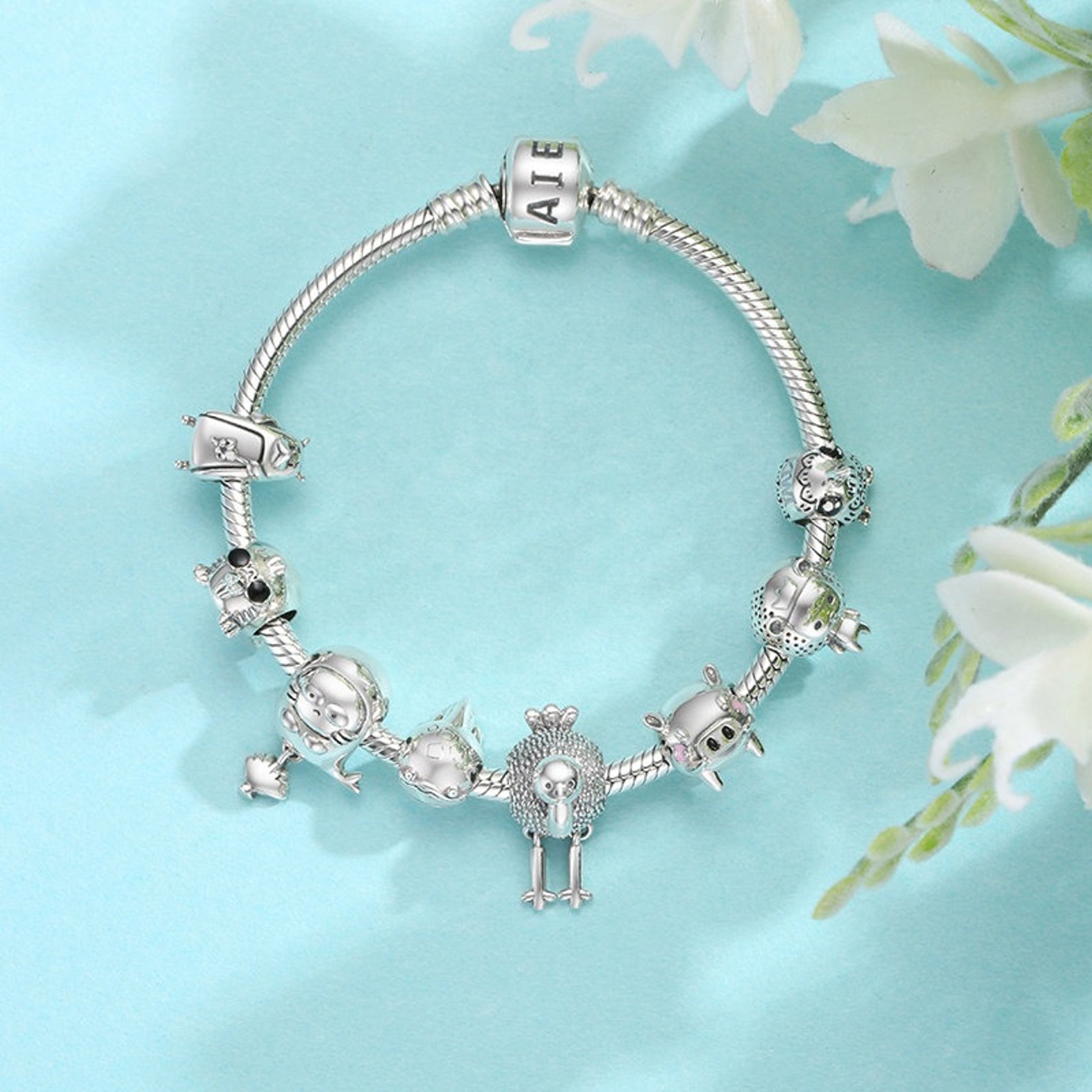 Wow Charms 925 Sterling Silver Charm Animal Series Lion Bear - Etsy