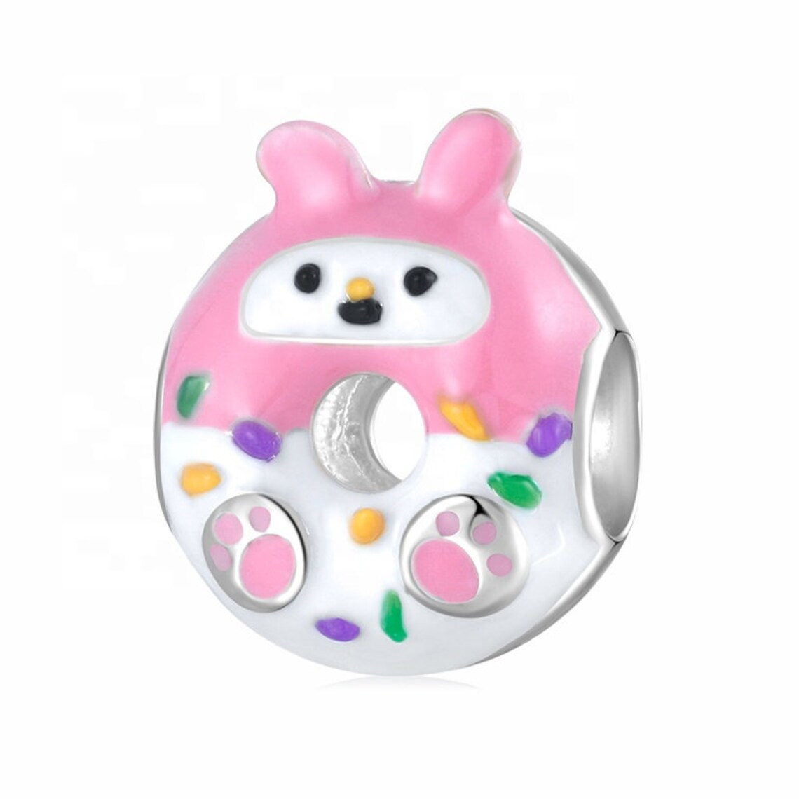 Wow Charms 925 Sterling Silver Chams Animals Donuts Cake Round Shape ...