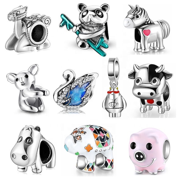 Pandora Bracelet Charms Animals - Etsy