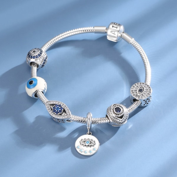 Pandora Charms With Blue Stone - Etsy
