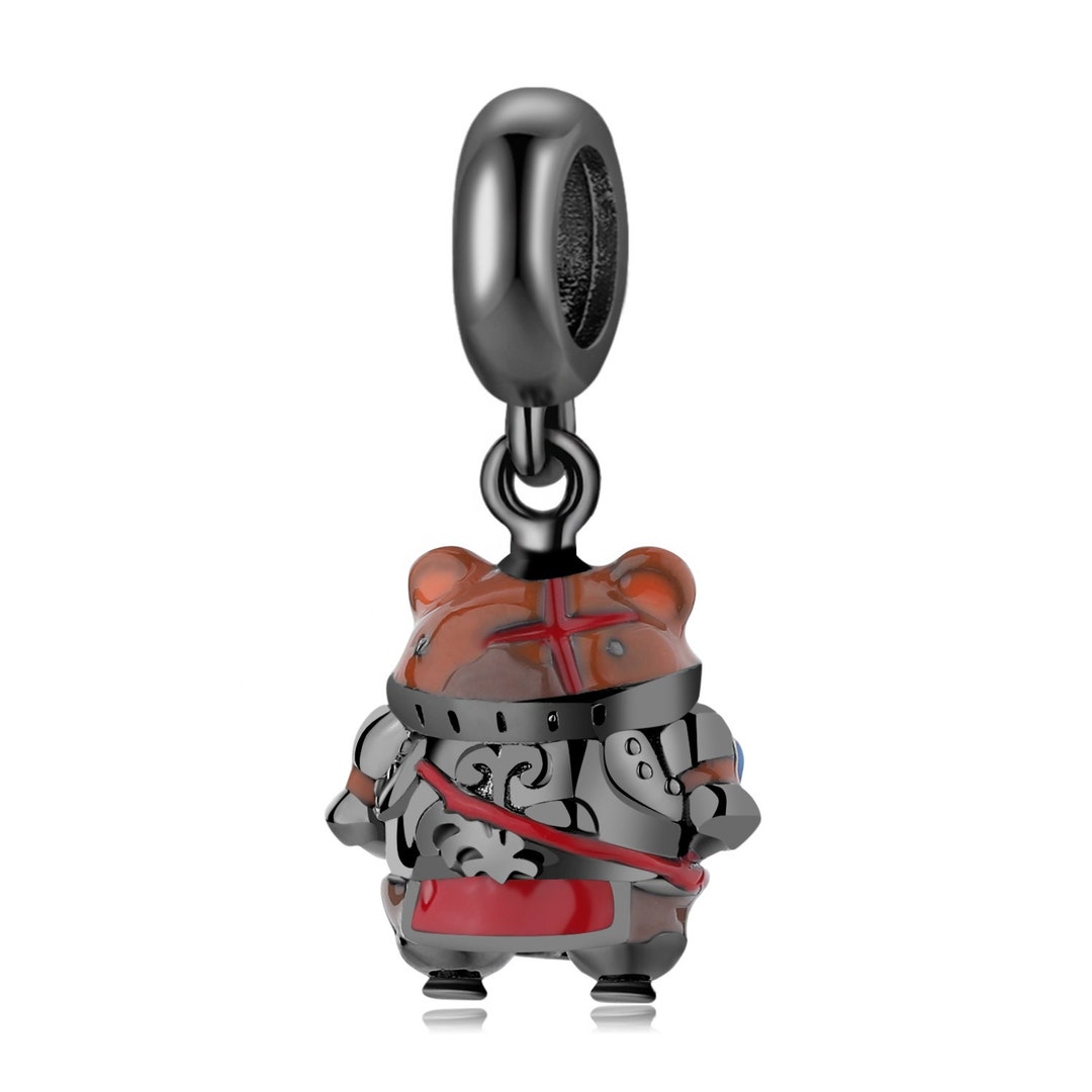 Wow Charms 925 Sterling Silver Charms Samurai Bear in Armor Pendant ...
