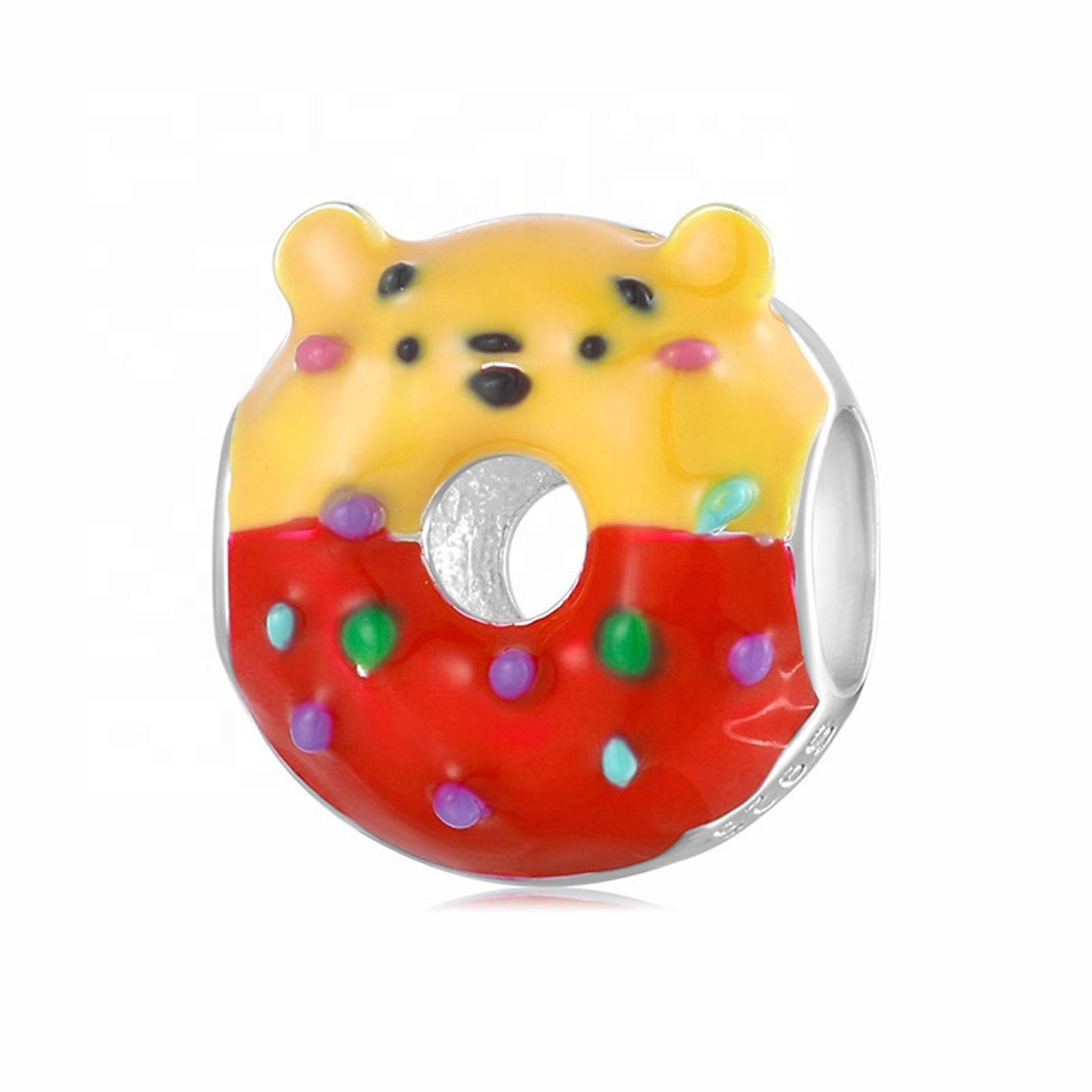 Wow Charms 925 Sterling Silver Chams Animals Donuts Cake Round Shape ...