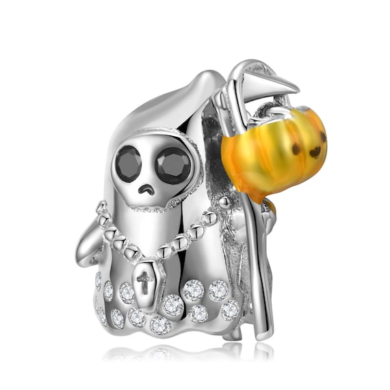 Wow Charms 925 Sterling Silver Charms Ghost With Pumpkin - Etsy