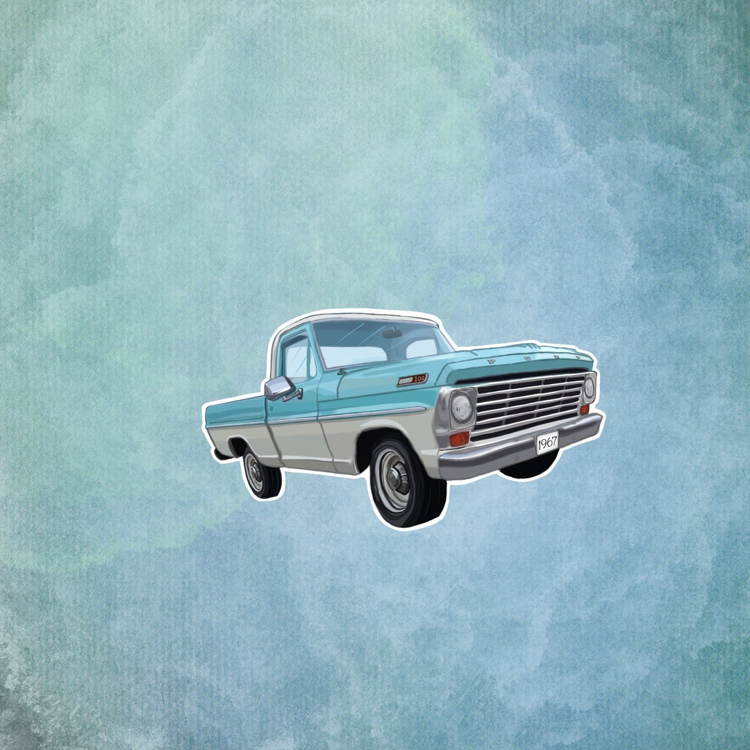 Ford F100 or F250 Classic Truck 1967 Waterproof Decal Sticker - Etsy