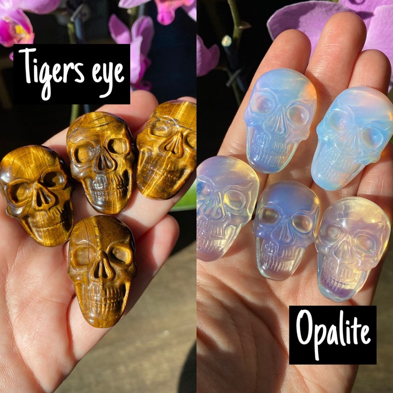 Mini Crystal Skulls/ Crystal Skull Carving Gemstone Skulls - Etsy