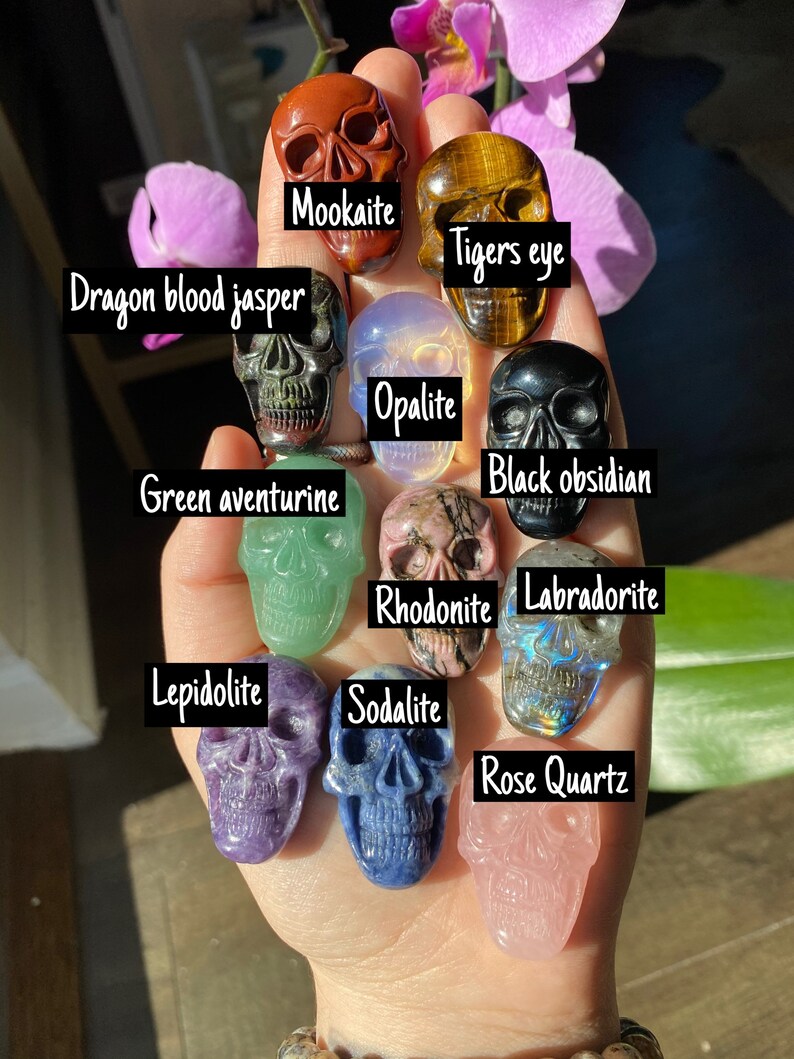 Mini Crystal Skulls/ Crystal Skull Carving Gemstone Skulls - Etsy