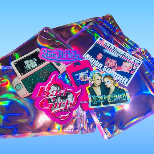 Y2k Stickers Pack Mystery Box 5 Vinyl Stickers - Etsy