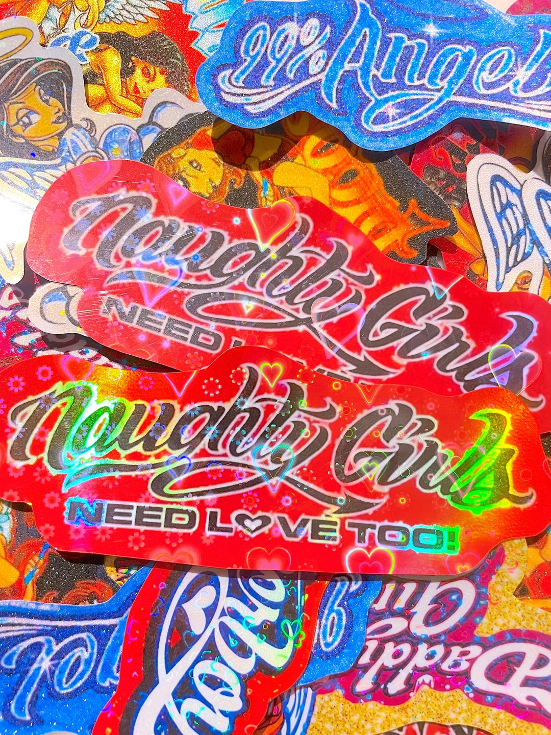 Naughty Girls Need Love Too Vintage Y2k Vending Machine Sticker Style ...