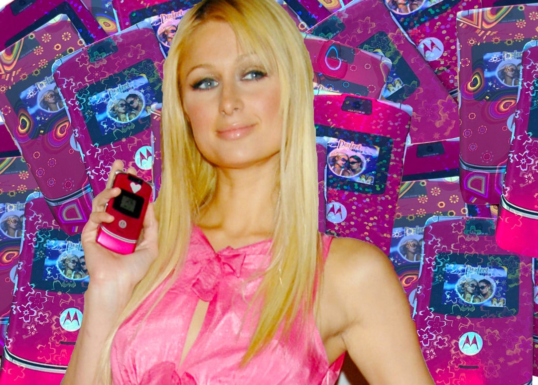 Pink Razr Phone Y2k Sticker 2000s Aesthetic - Etsy