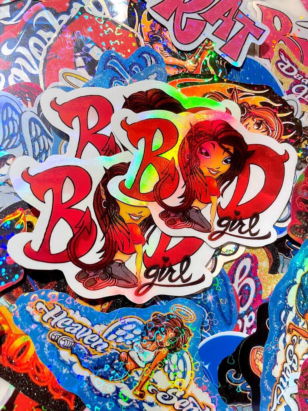 BAD GIRL Y2k Vending Machine Style Sticker - Etsy
