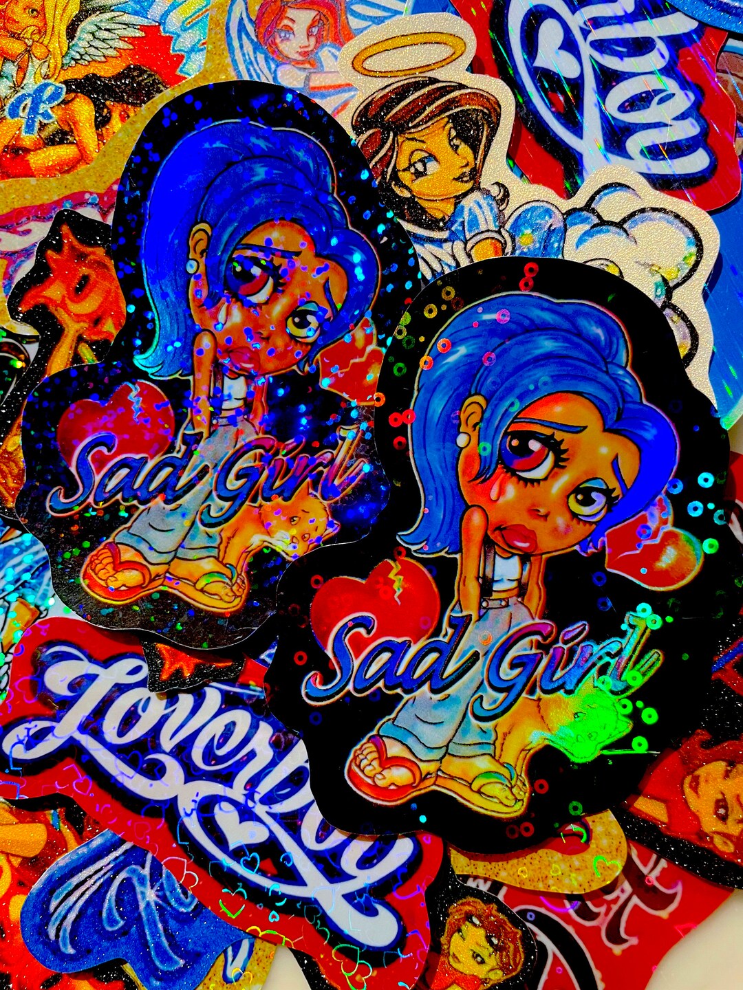 SAD GIRL Y2k Vending Machine Sticker Style - Etsy