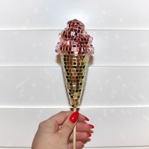 Disco Ice Cream Cone - Etsy