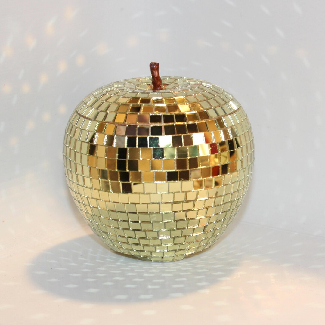 Gold Disco Apple Box - Etsy