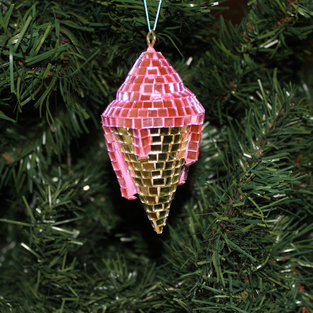 Disco Drip Ice Cream Cone Ornament - Etsy
