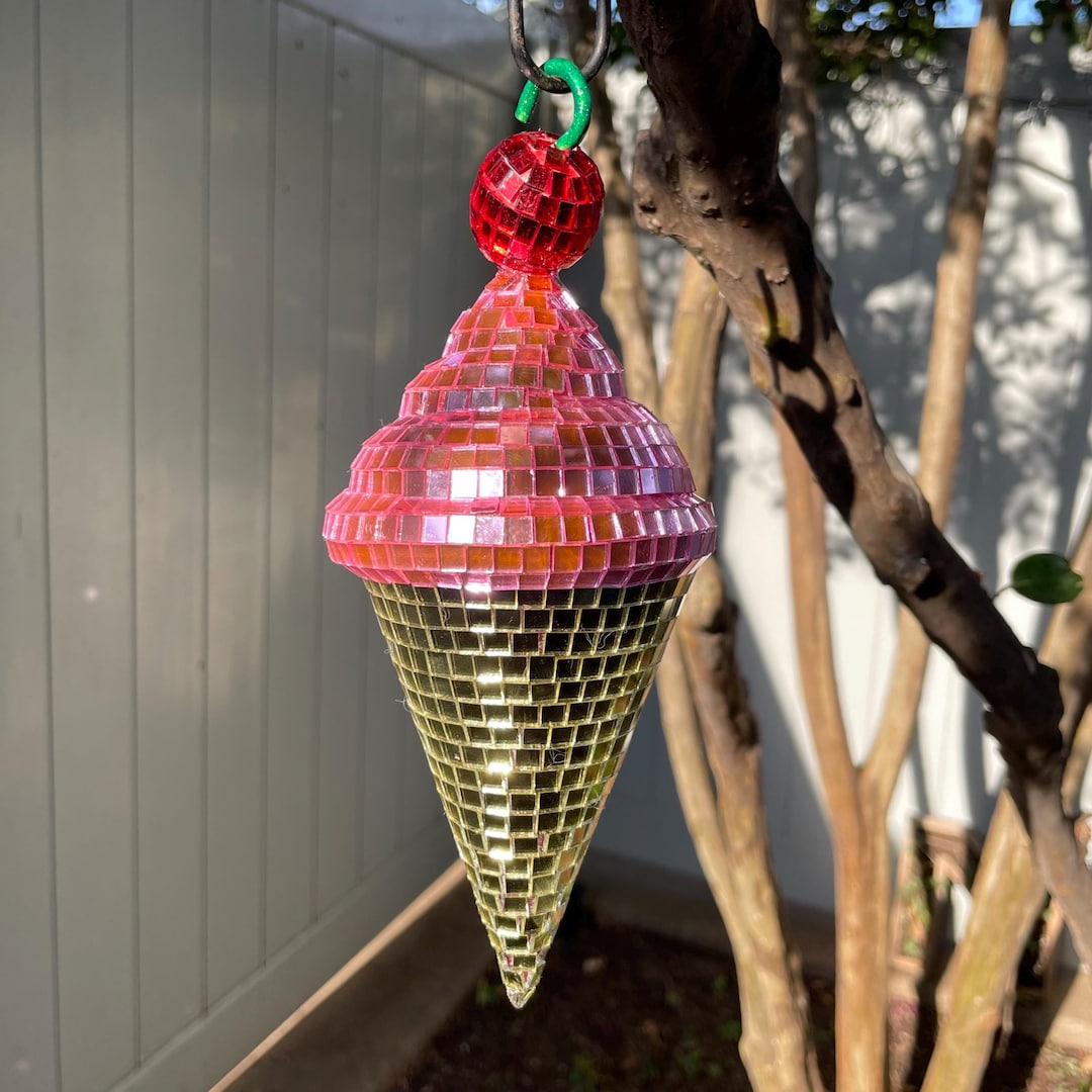 Disco Hanging Ice Cream Cone - Etsy