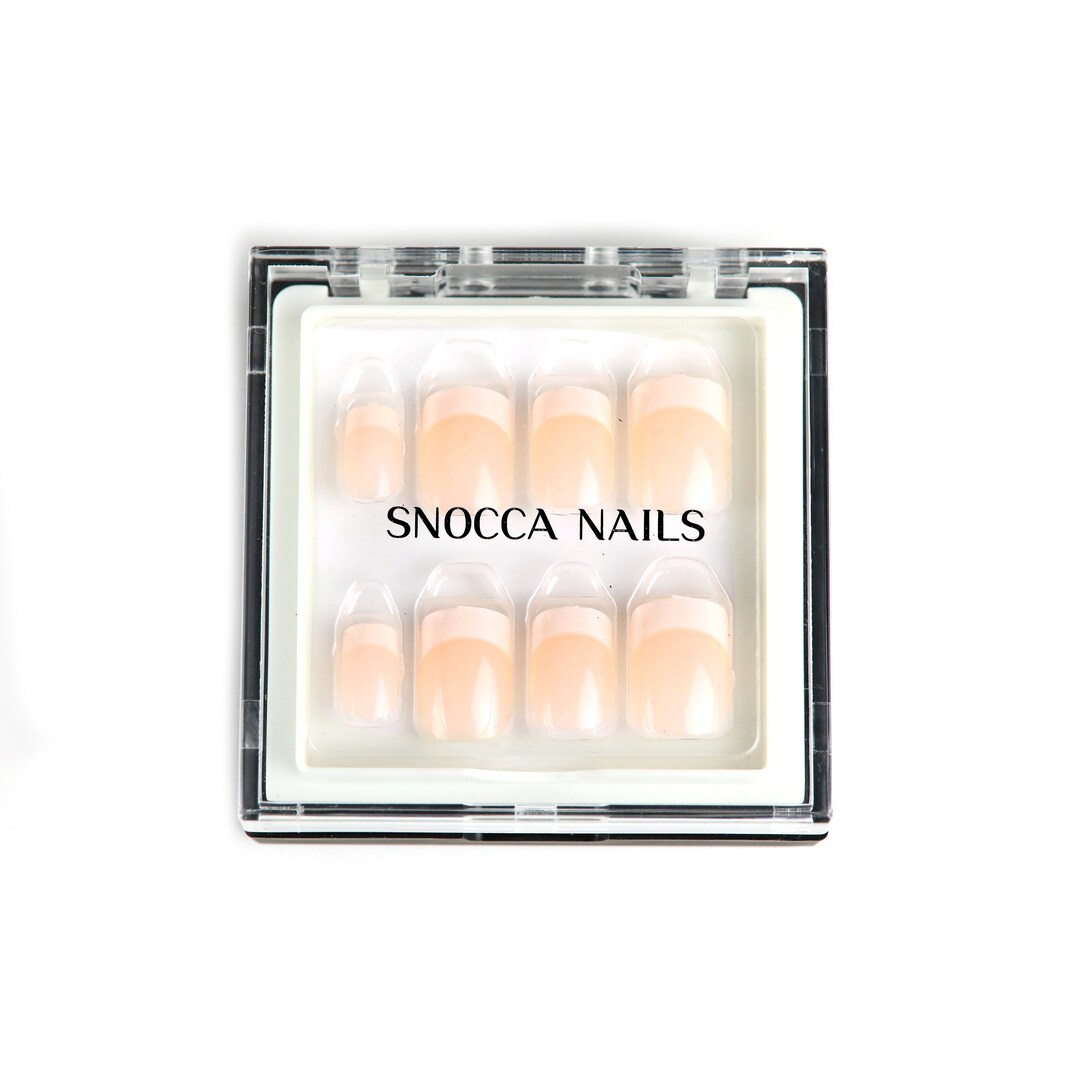 French Press on Nails | Short Square | Press on Nails Set With Glue ...