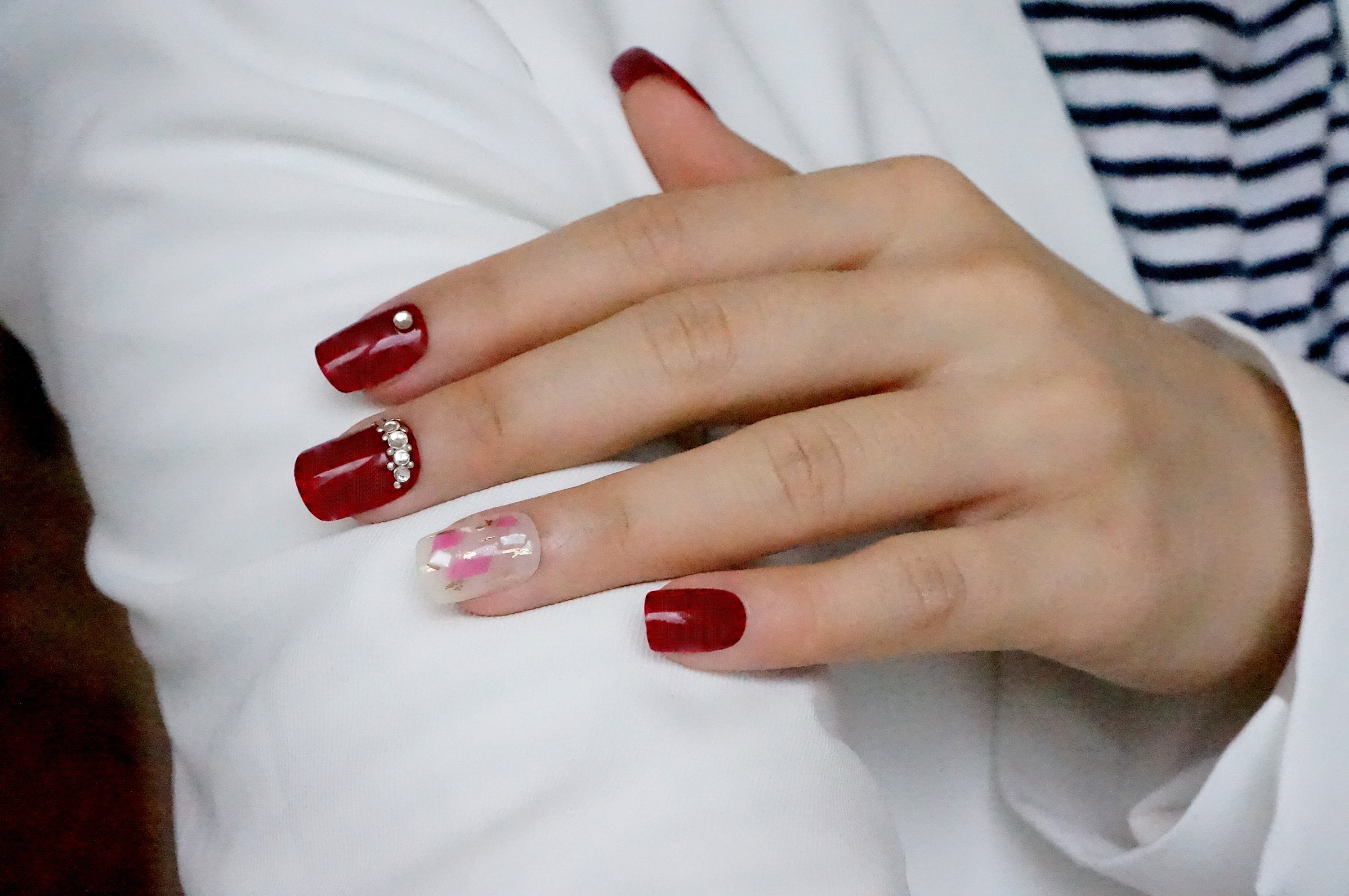 Press On Nails Red Fake Nails Red Glue On Nails Red | Etsy