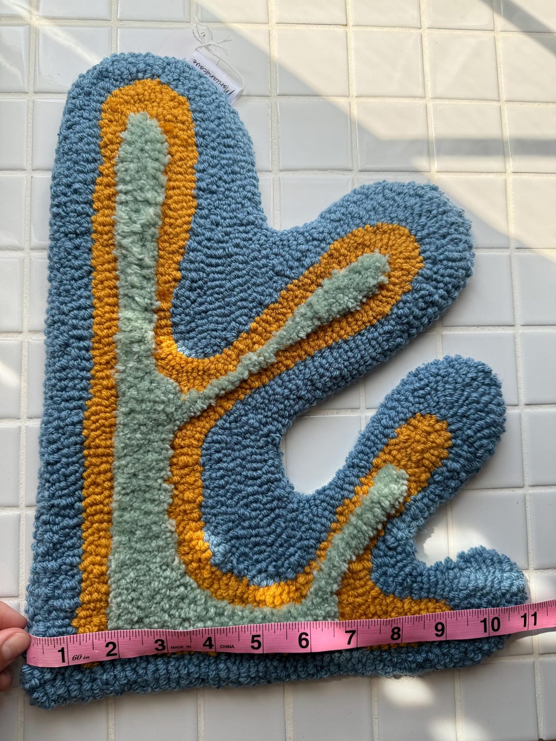 Handmade Tufted Corner Rug Loop Pile and Cut Pile Design - Etsy