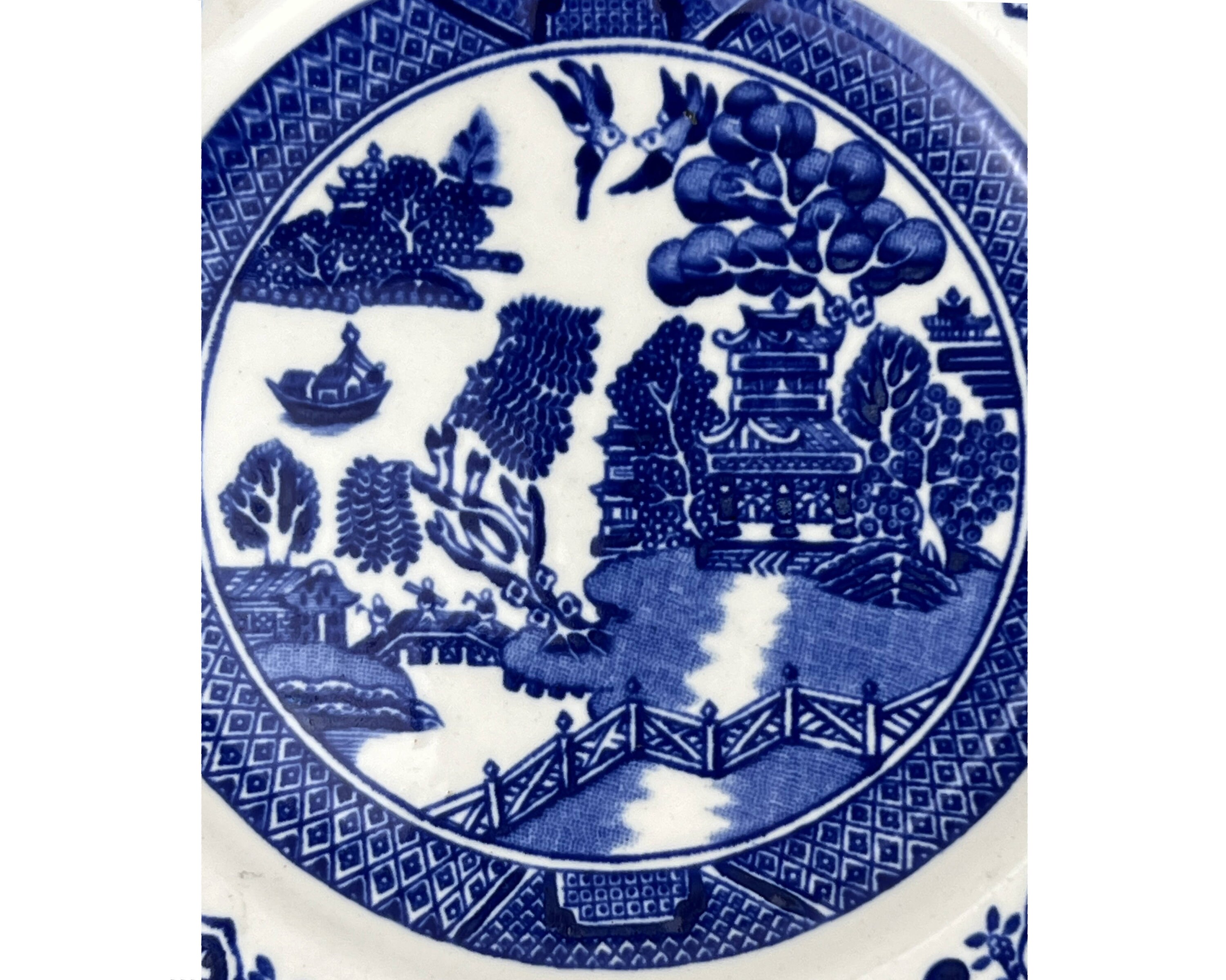 Vintage 1930s Blue Willow Bread and Butter Plate Alfred Meakin Old ...