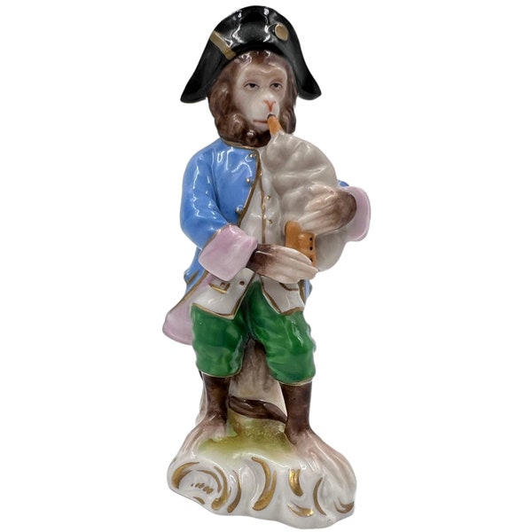 Porcelain Monkey Figurine - Etsy