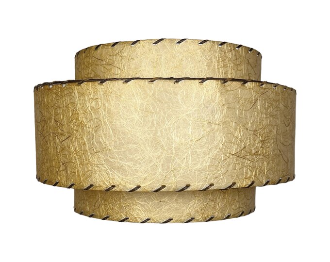 Mid Century 3 Tier Fibreglass Lamp Shade Spaghetti Pattern Vintage 40s ...