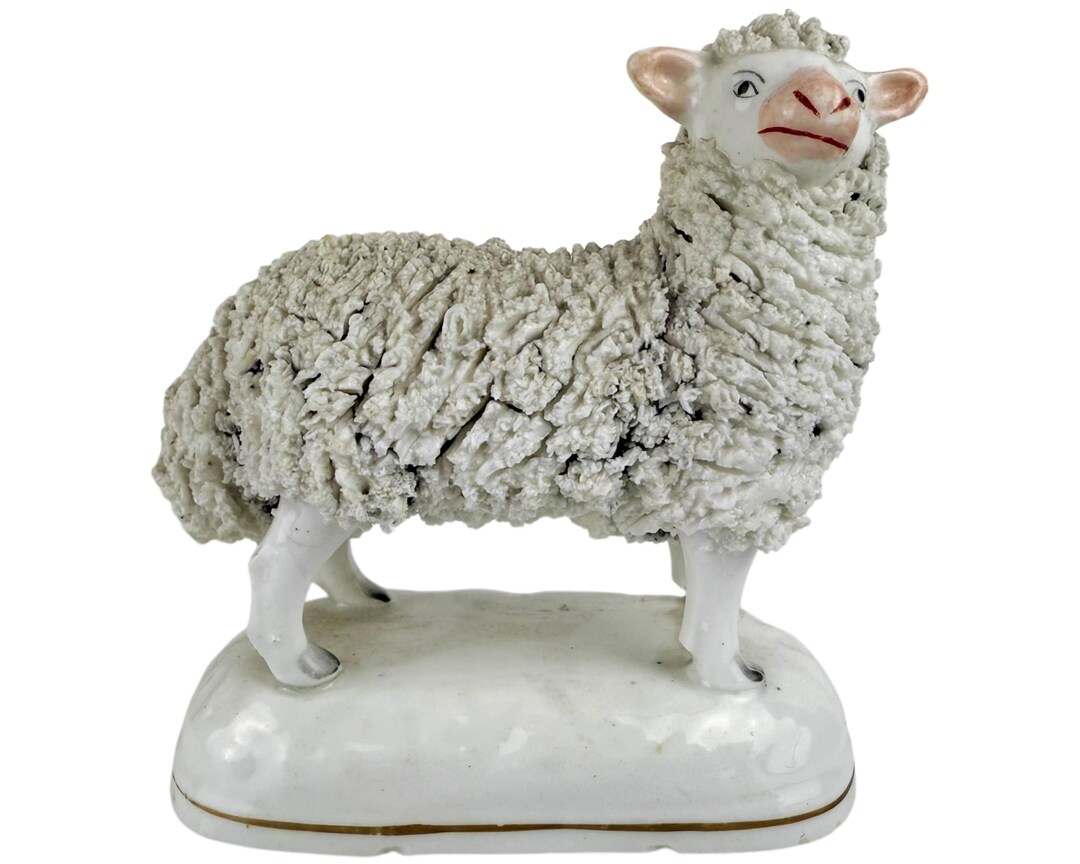 Antique Staffordshire Pottery Ewe Sheep Figurine Circa 1840 - Etsy