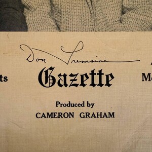 Original 1957 Halifax CBC Television News Show Gazette Ad Flyer Insert ...