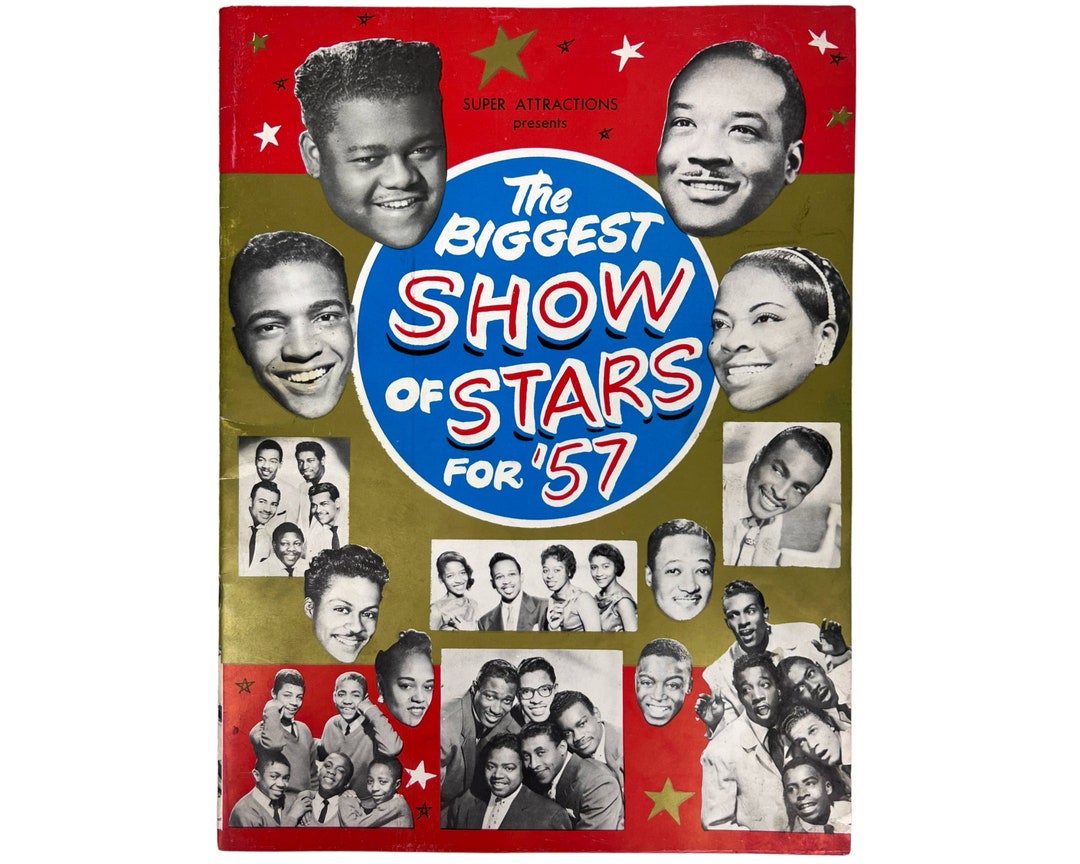 Vintage 1957 Concert Tour Program Biggest Show of Stars for ’57 Rnr Rnb ...