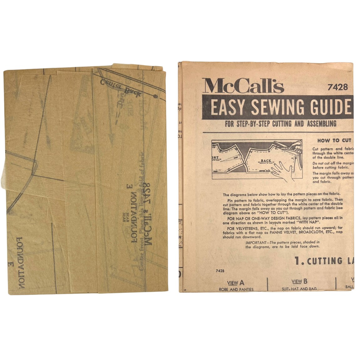 Vintage 1964 Barbie & Ken Doll Clothing Pattern Uncut Mccall’s 7428 ...
