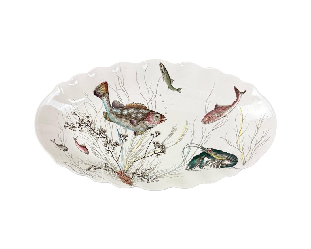 Vintage 1950s 60s Johnson Brothers Fish Platter 20” - Etsy