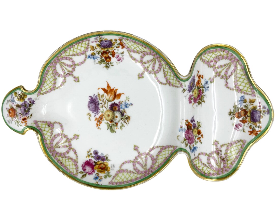 Antique Porcelain Serving Dish Imperial Crown China Austria PH Leonard ...