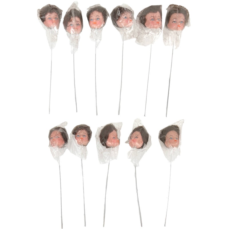 Doll Heads on Stick - Etsy