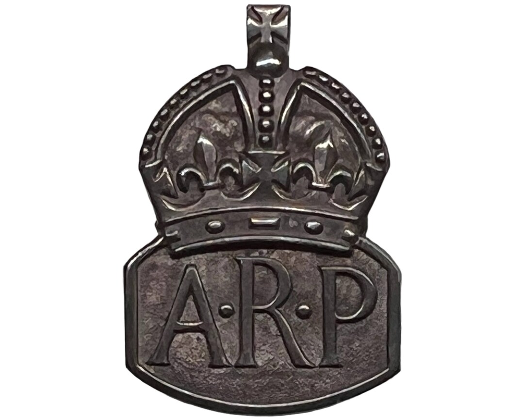Vintage WWII Era British ARP Lapel Badge 1st 1936 Sterling Silver Air ...