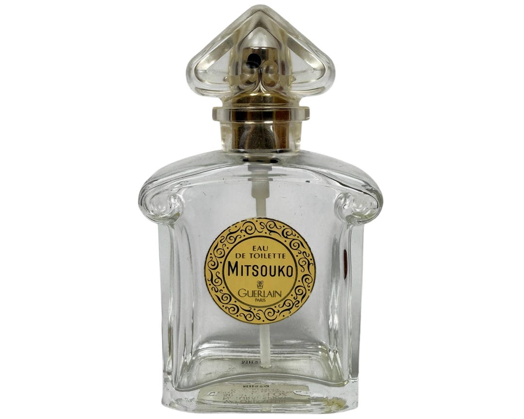 Vintage Mitsouko Perfume Bottle Empty 50ml Atomizer - Etsy