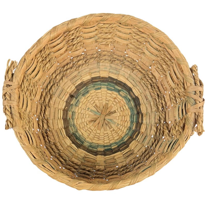 Vintage Wabanaki Sweetgrass Basket With Handles – Mi’kmaq or ...