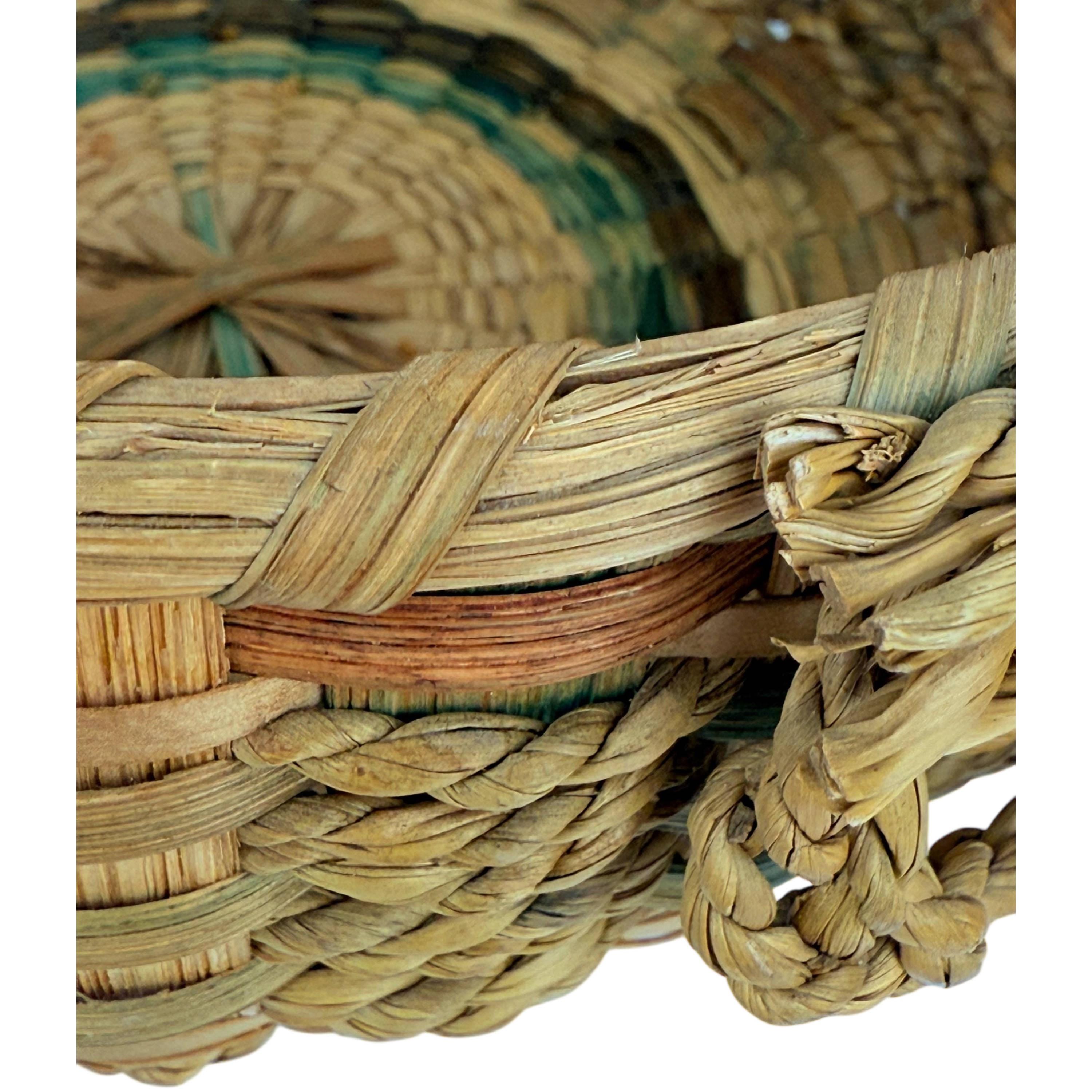 Vintage Wabanaki Sweetgrass Basket With Handles – Mi’kmaq or ...