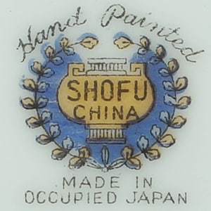 Occupied Japan Shofu China Plate Hand Painted Flowers Signed K Hayashi ...