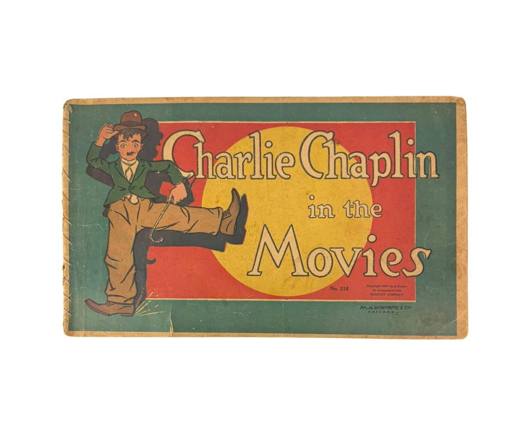 Charlie Chaplin in the Movies Comic Strip Colouring Book – 1917 by J ...