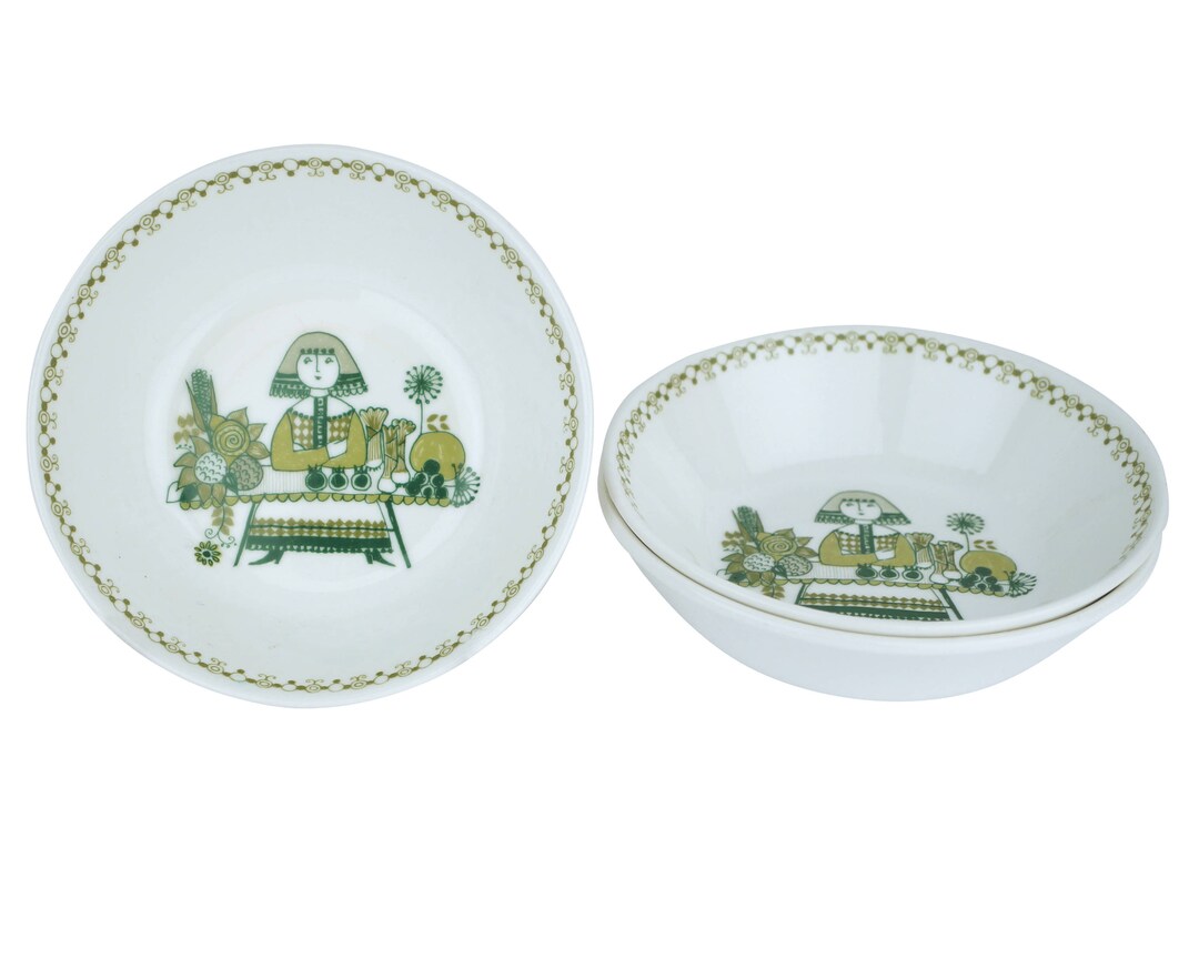 Vintage 60s Mod Figgjo Flint Market Coupe Cereal Bowl Turi Design ...