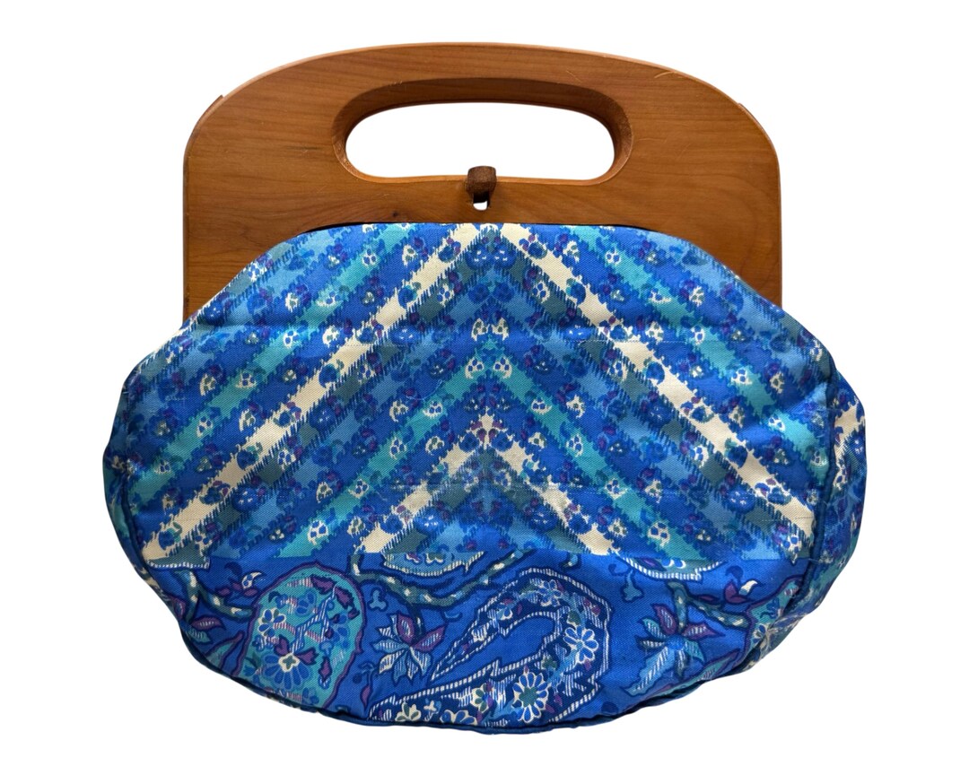 Vintage Liberty of London Silk Handbag – H.A. & E. Smith Bermuda Wooden ...