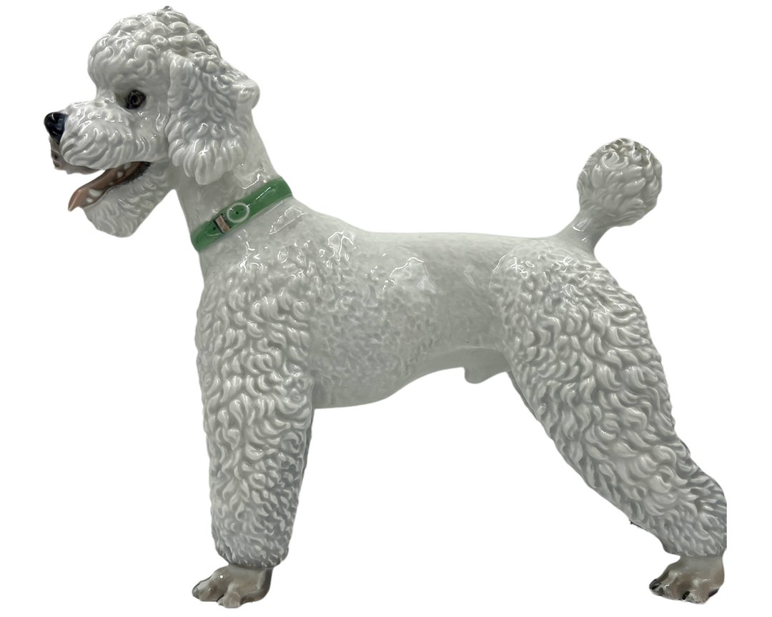 Vintage 1950s Rosenthal Porcelain Standard Poodle Dog Figurine T Karner ...