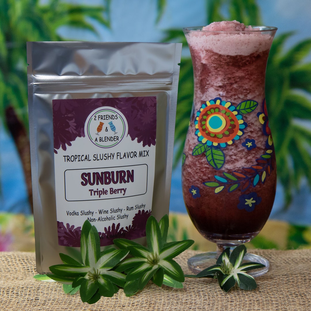 Triple Berry Frozen Slushy Cocktail Drink Mix Flavor Packet Vodka, Rum ...