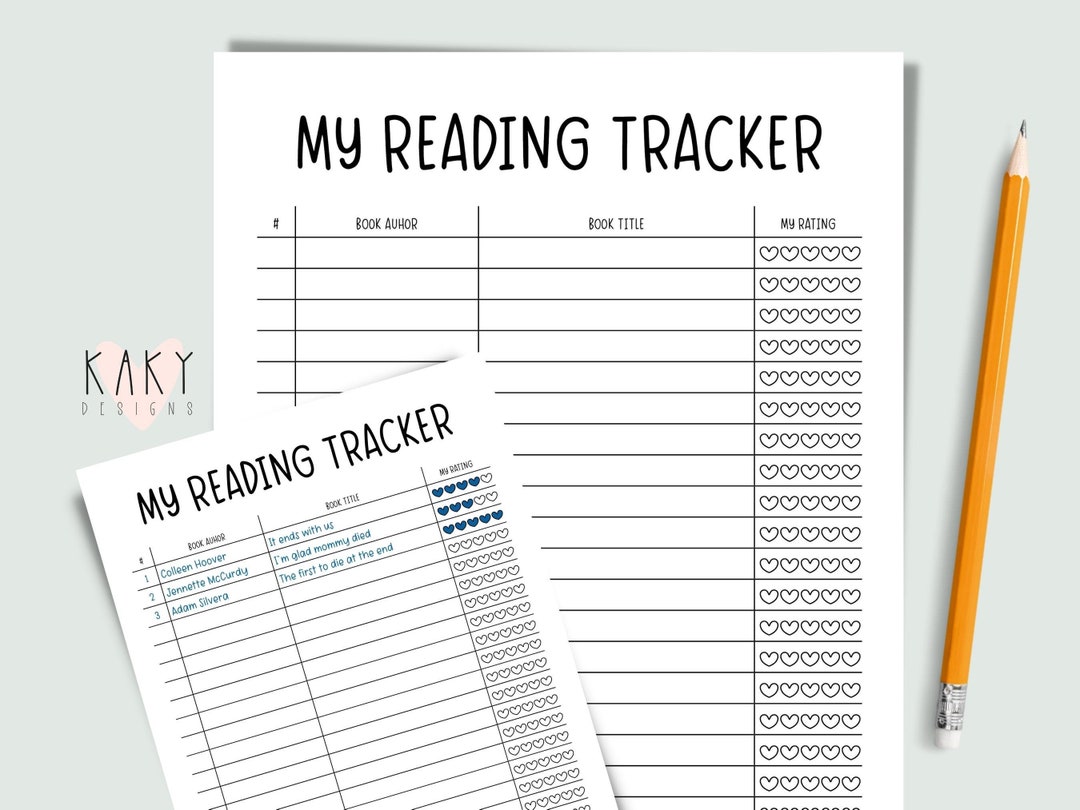 Printable Reading Tracker | Reading Log | Books I've Read | Book Log ...