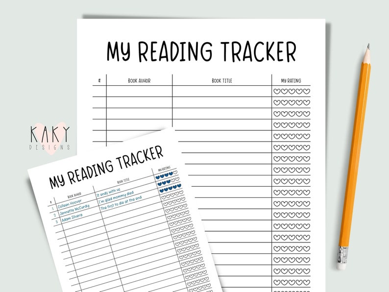 Printable Reading Tracker | Reading Log | Books I've Read | Book Log ...