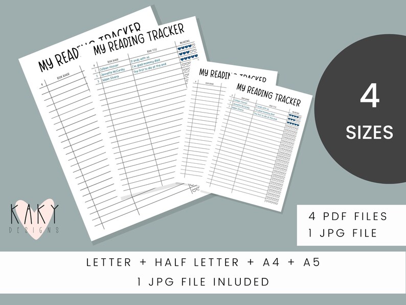 Printable Reading Tracker | Reading Log | Books I've Read | Book Log ...